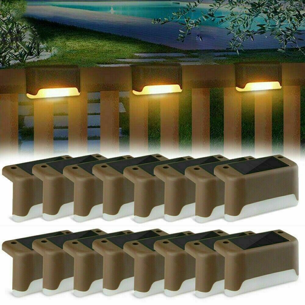 Solar Pathway Lights Dusk to Dawn RGB Outdoor Landscape Lighting - Bed ...