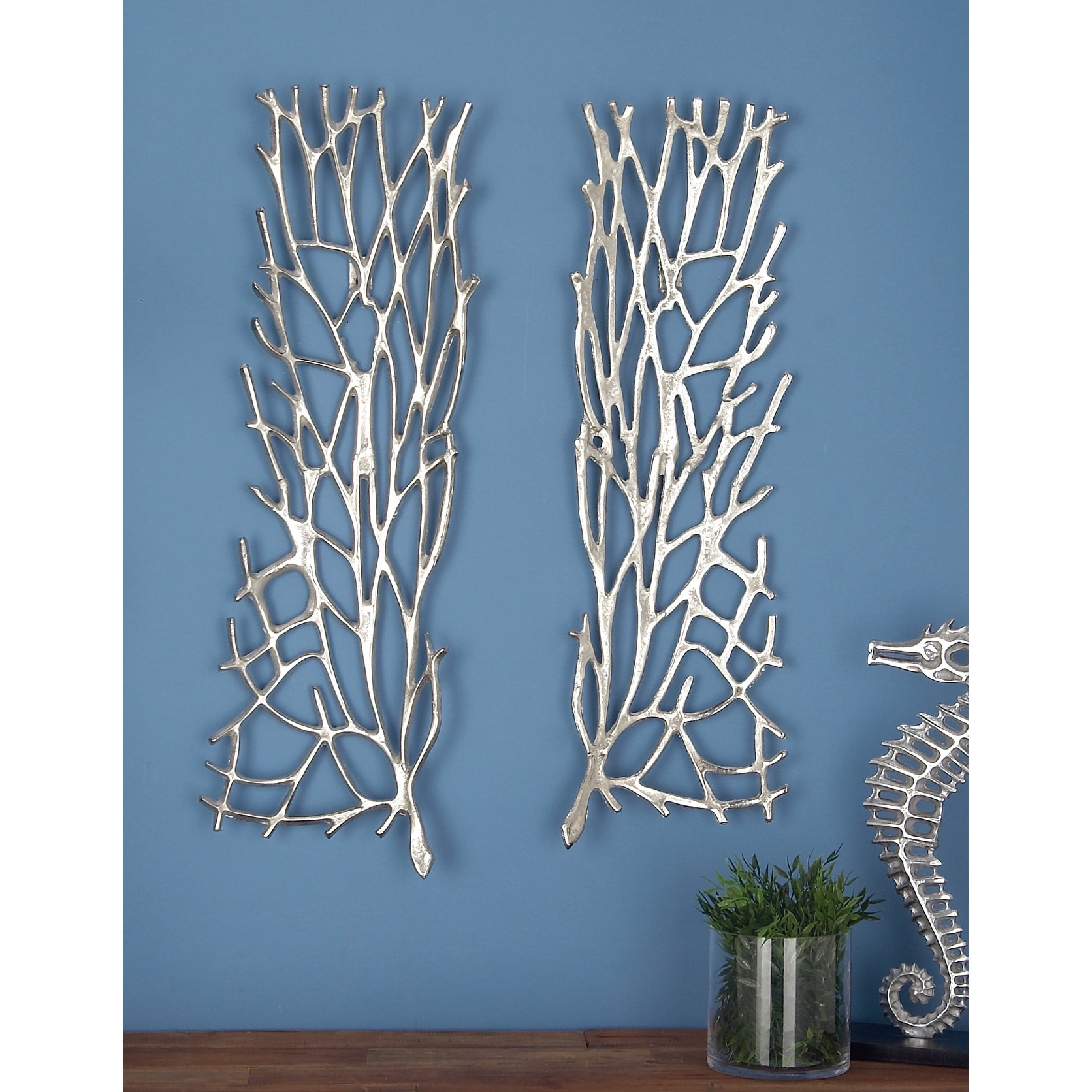 silver metal wall frames