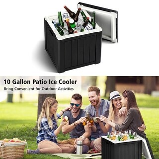 10 Gallon Cooler Side Table, Portable Multifunctional Ice Cooler ...