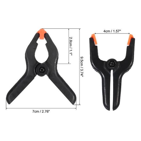 2 Inch Spring Clamps, 8 Pack Plastic Flexible Anti-slip Strong Clips ...