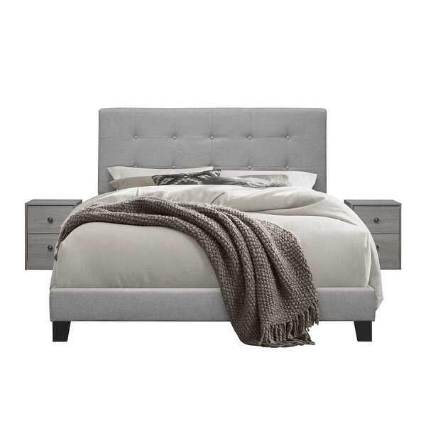 Sara tufted upholstered standard bed store