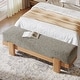 55-Inch Upholstered Entryway Bench, Modern Shoe Bench with Padded - Bed ...