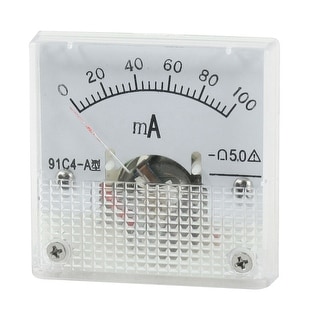 Plastic Shell DC 0-100mA Current Analog Panel Meter Tester Ammeter - DC ...