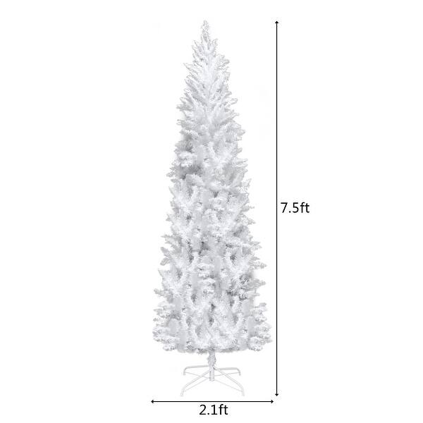 7 5ft Flocking Tied Light Christmas Tree Bed Bath And Beyond 34708417