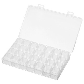 28 Slots Jewelry Organizer Box, 4 Pcs Clear Plastic Jewelry Boxes ...