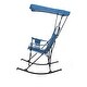 Mesh Tension Rocking Camp Chair with Canopy, Detachable Rockers - Bed ...