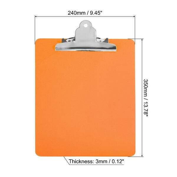 Clipboards Hardboard Large Capacity Clip 9.5x13.8 Inch FC Letter Size ...