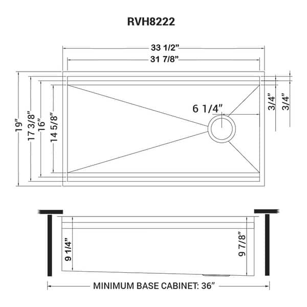 33-inch Workstation Two-Tiered Ledge Kitchen Sink Undermount 16 Gauge ...