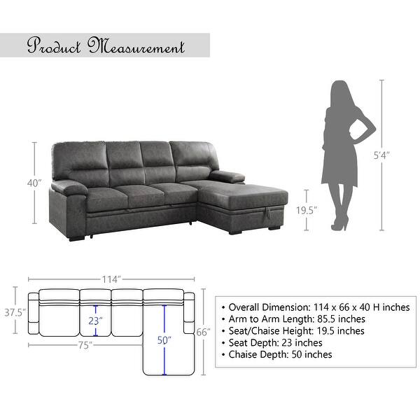 Fremont & Park Apollo Sectional Sofa Chaise, Right Chaise - Bed Bath ...