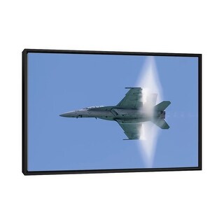 iCanvas "A US Navy F/A-18F Super Hornet Flies By At High Transonic ...