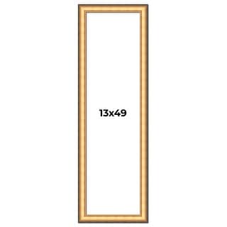 13x49 Frame Gold Plein Aire Solid Wood Picture Frame Width 2 Inches ...
