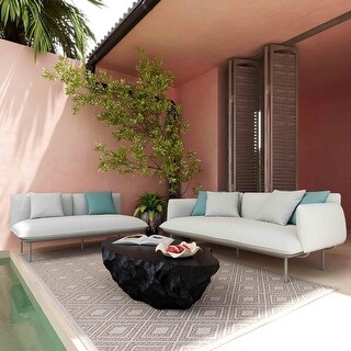 Katti Outdoor Loveseat - 65.5"W x 35"D x 30"H - Bed Bath & Beyond ...