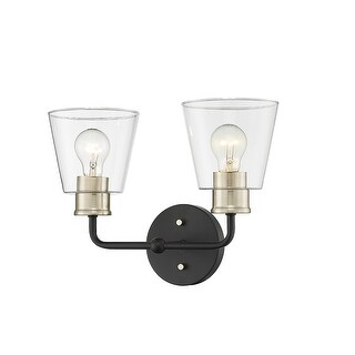 Millennium Lighting Cameron 2 Light Vanity Light with Clear Glass ...