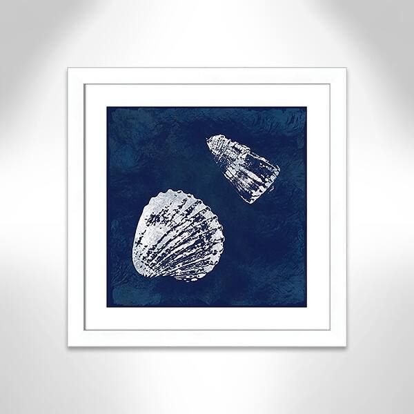 Cyanotype Shells I - 25'' x 25'' - Bed Bath & Beyond - 29803266