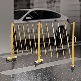 Foldable Metal Safety Barrier Gate Adjustable Traffic Fence - Bed Bath ...