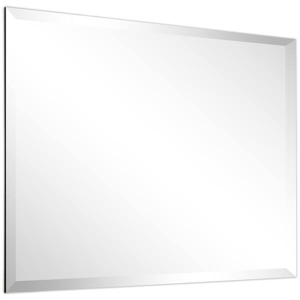 rectangle mirror frameless