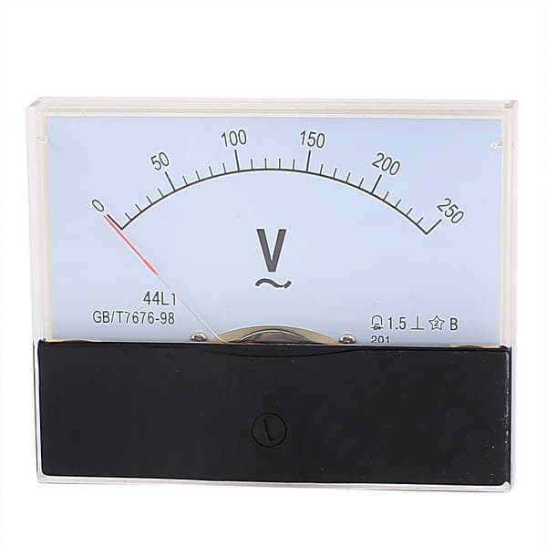 AC 0-250V Analog Panel Voltmeter Voltage Meter Measuring Gauge Class 1. ...