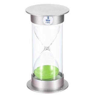 5 Minute Sand Timer, Sandy Clock Count Down Sand Glass, Green Sands ...