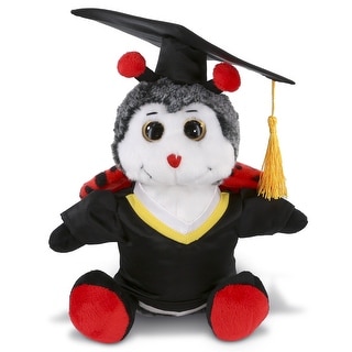 DolliBu Sitting Ladybug Graduation Plush with Gown and Cap w/ Tassel ...