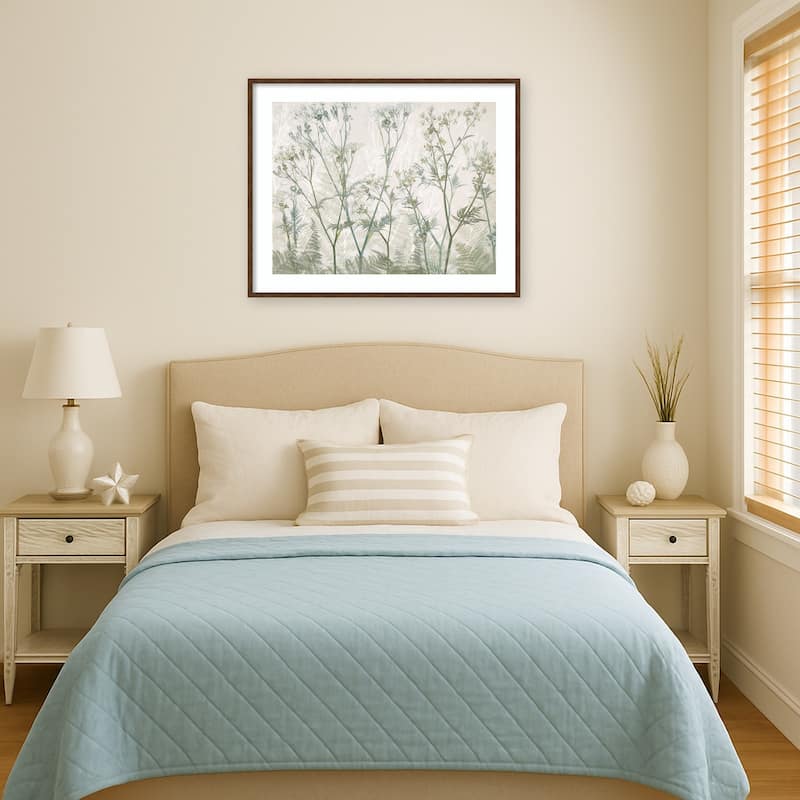 Cow parsley by Nel Talen Wood Framed Wall Art Print - Overstock - 44193102
