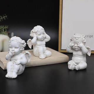 Active Poses Angel Statue Freestanding Resin ThreeDimensional Angel ...