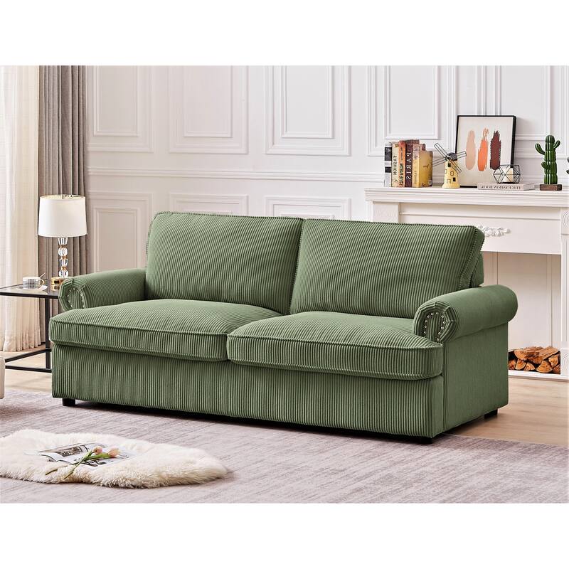 rounded back sleeper sofa