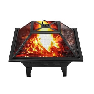 24in Steel Patio Knocked Down Fire Pit, Maple Leaf - Bed Bath & Beyond ...