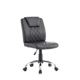 Genesis Home Office Task Stool Desk Chair, Armless Thick Cushion ...