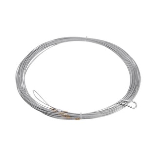 Deep Well Measuring Rope 30m Steel Wire Galvanized Silver Tone - Silver ...