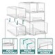 Sorbus Clear Narrow Stackable Storage Drawers, Pull-Out Containers with ...