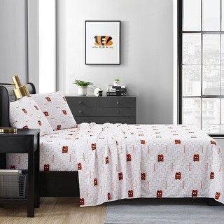 Cincinnati Bengals NFL Licensed "Scatter" Sheet Set - Bed Bath & Beyond ...
