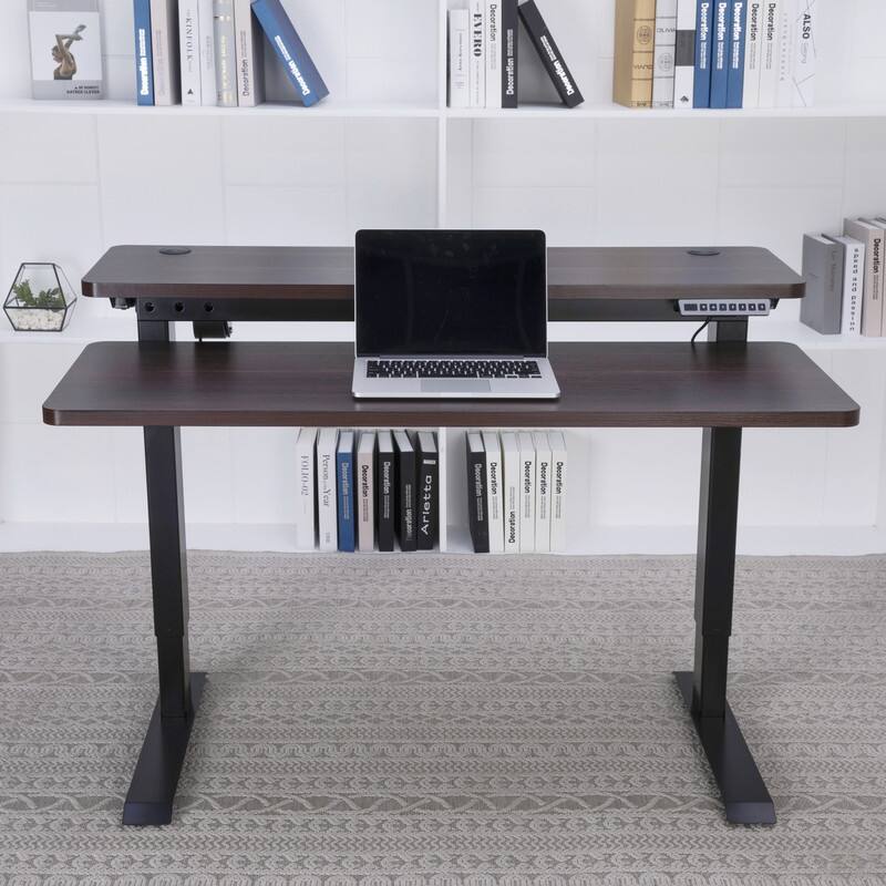 47-in Electric Height-adjustable Standing Desk - Overstock - 31041418