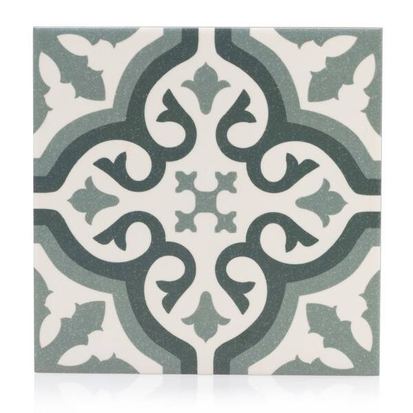 Industry Tile 8x8 Tradition Blue Ceramic Tile (25 Pieces, 10.76 sq. ft ...