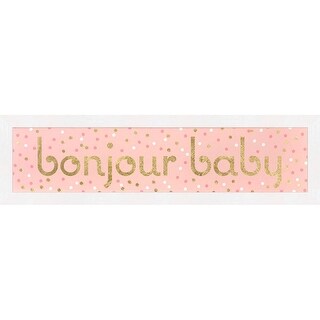 Oopsy Daisy 'Framed Bonjour Baby - Metallic' by Oopsy Daisy House - Bed ...