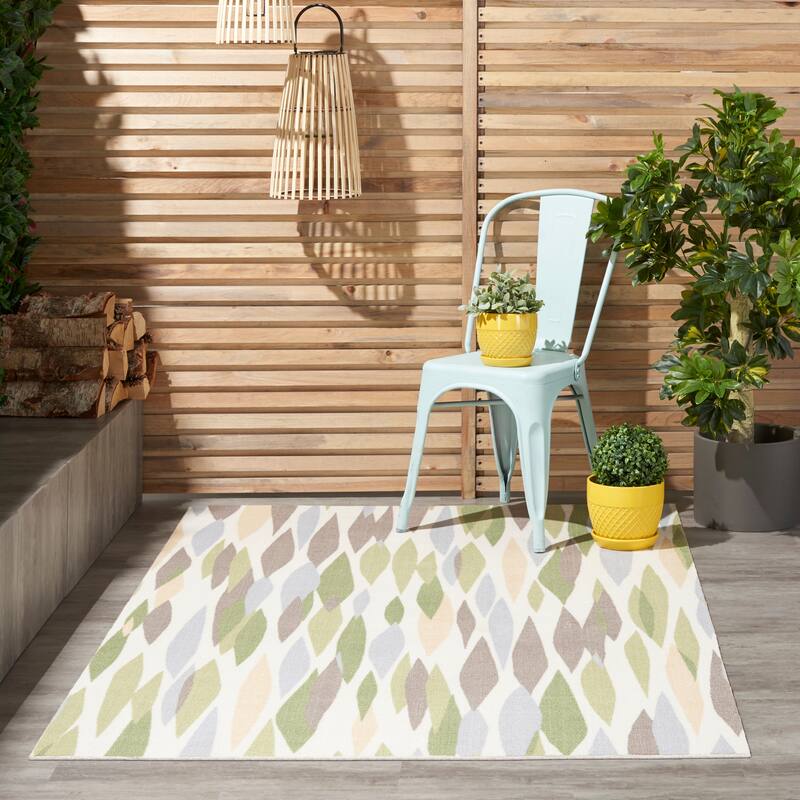 Waverly Sun N' Shade Modern Abstract Indoor Outdoor Area Rug ...