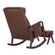 Polyester Upholstered High Backrest Accent Glider Rocker Chair With ...