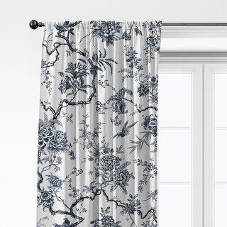 Tree Top Sky Cotton Simple Top Pocket Drapery Panel Set of 2 - Bed Bath ...