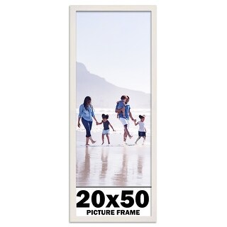 20x50 Frame White Wash Picture Frame - Complete Modern Photo Frame ...