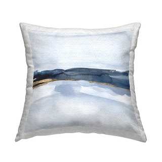 Stupell Delicate Abstract Blue Landscape Scene Printed Outdoor Throw ...