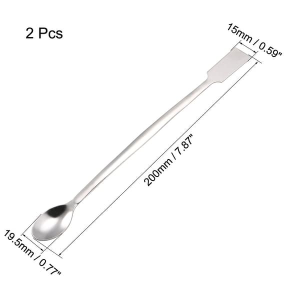 Lab Sampling Reagent Spoon Stainless Steel Laboratory Mixing Spatula ...