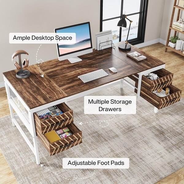 4 foot desk with storage store