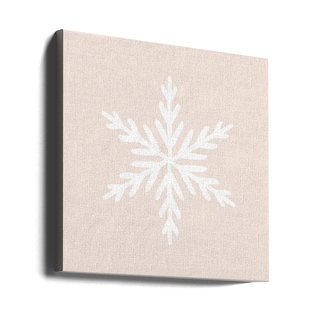 "Snowflake" Wrapped Canvas Wall Art - Bed Bath & Beyond - 41542944