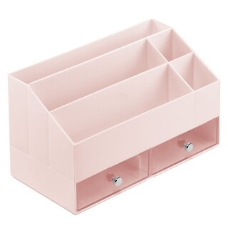 mDesign Plastic Nail Polish Storage Organizer Caddy Box, 5 Sections ...