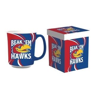 University of Kansas, 14 oz Ceramic Coffee Mug w/ Gift Box - Bed Bath ...