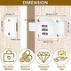 Combination Cabinet Latch,Zinc Alloy Mechanical Keyless Password Lock 3 ...