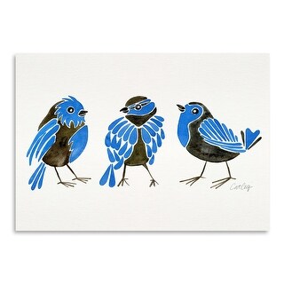 Americanflat - Finches Blue by Cat Coquillette - 16"x20" Poster Art ...