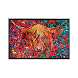 iCanvas "Poppy Cow" by Sue Gardner Framed - Bed Bath & Beyond - 37660134