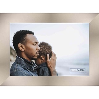 14x20 Contemporary Pewter Complete Wood Picture Frame with UV Acrylic ...