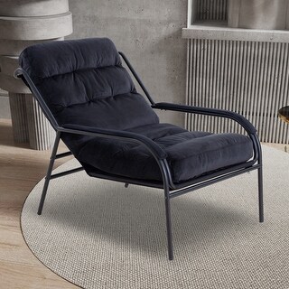JASIWAY Lounge Recliner Chair with Metal Legs Moveable Cushion - Bed ...