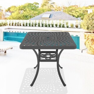 Durable Cast Aluminum Patio Dining Table for Outdoor Enjoyment and ...